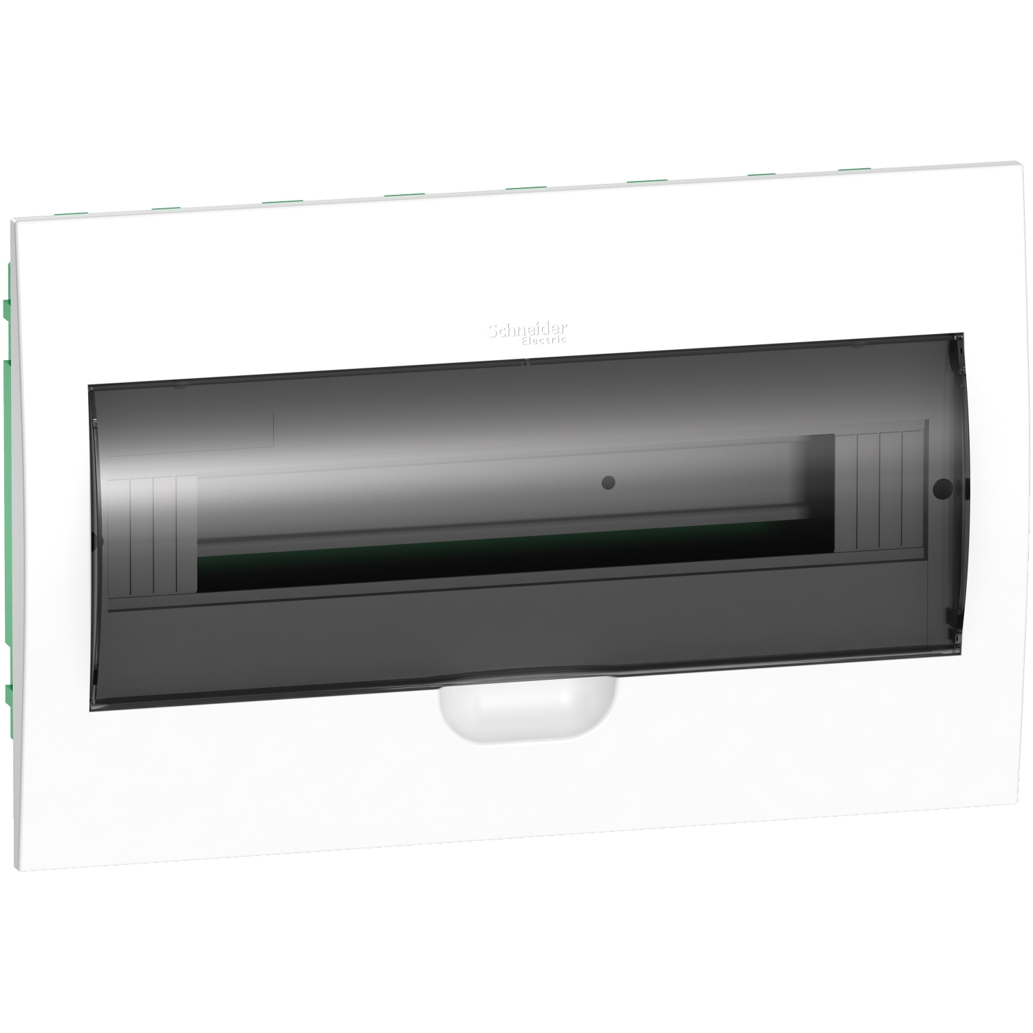 Easy9 - flush enclosure 18 modules - smoked door - with E/N term.blocks ...